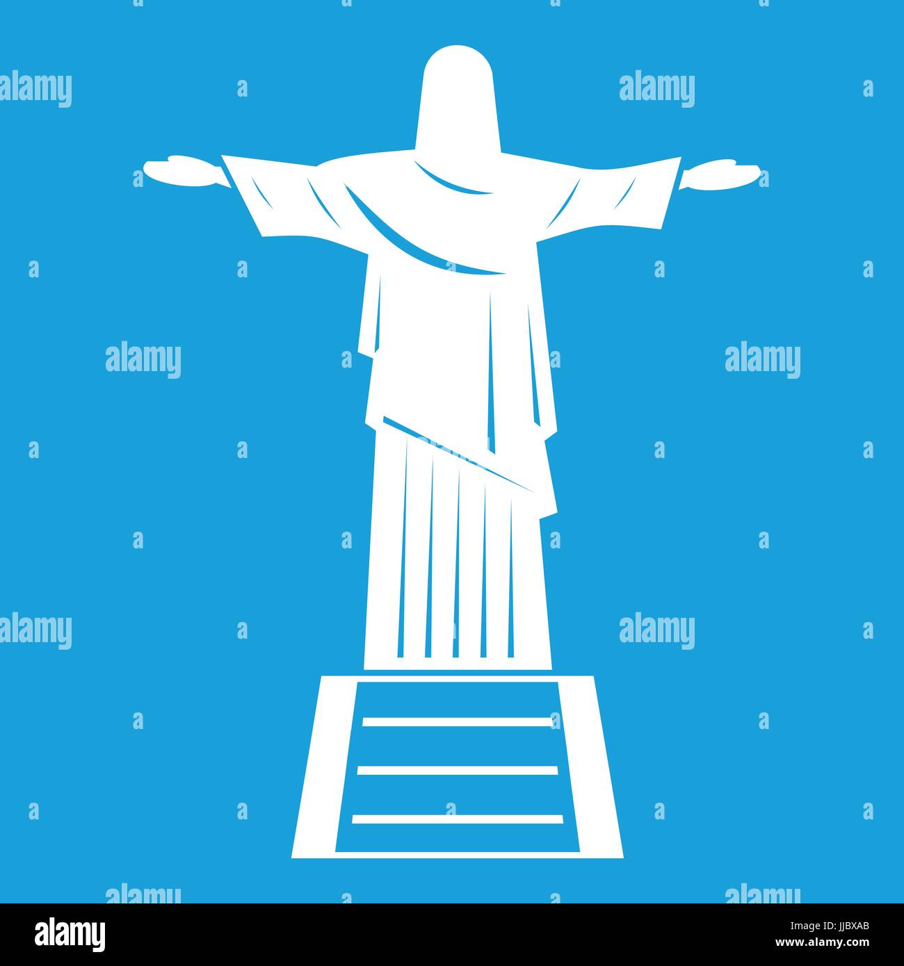 The Christ the Redeemer statue icon white Stock Vector Image & Art - Alamy