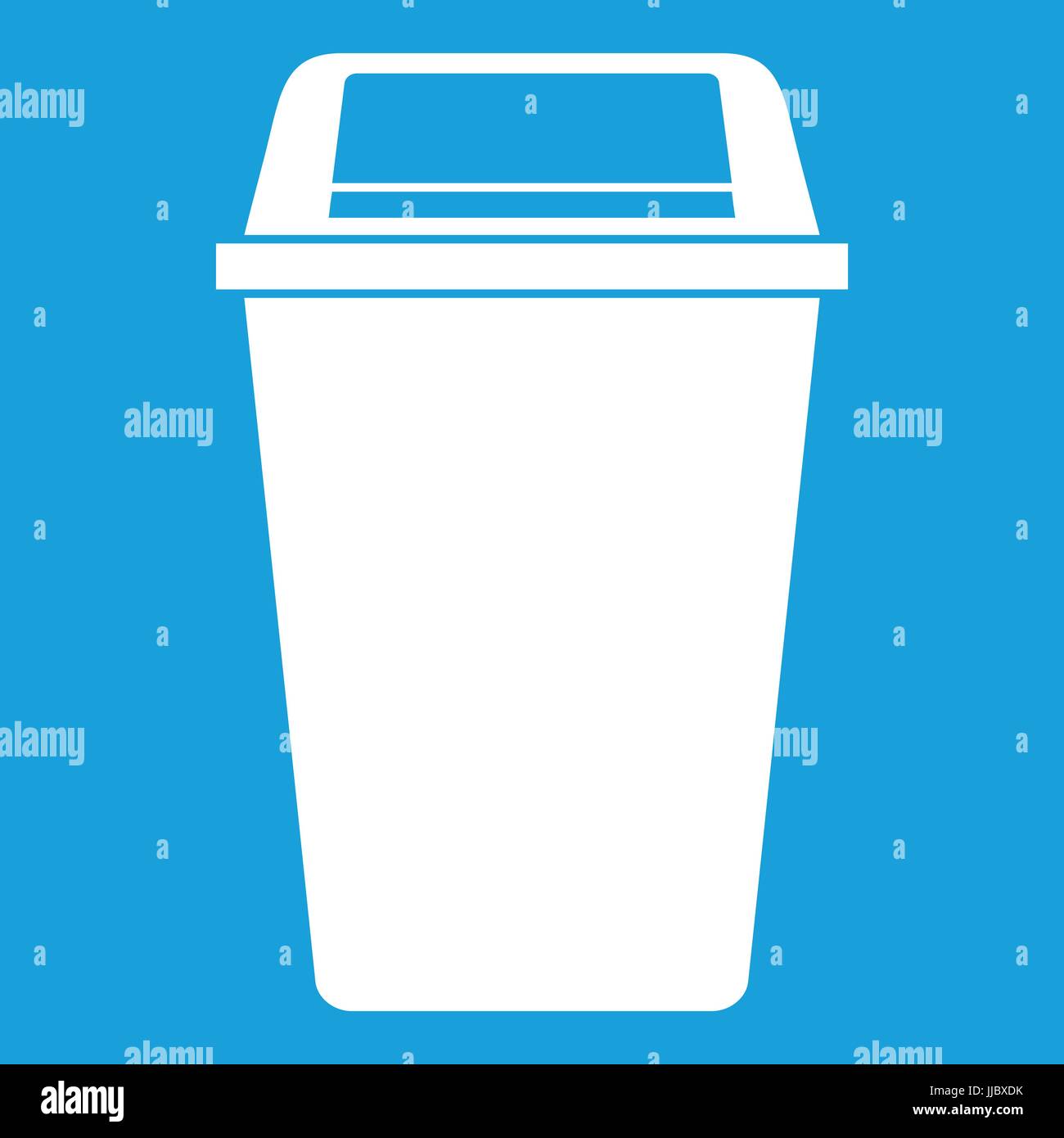 Plastic flip lid bin icon white Stock Vector Image & Art - Alamy