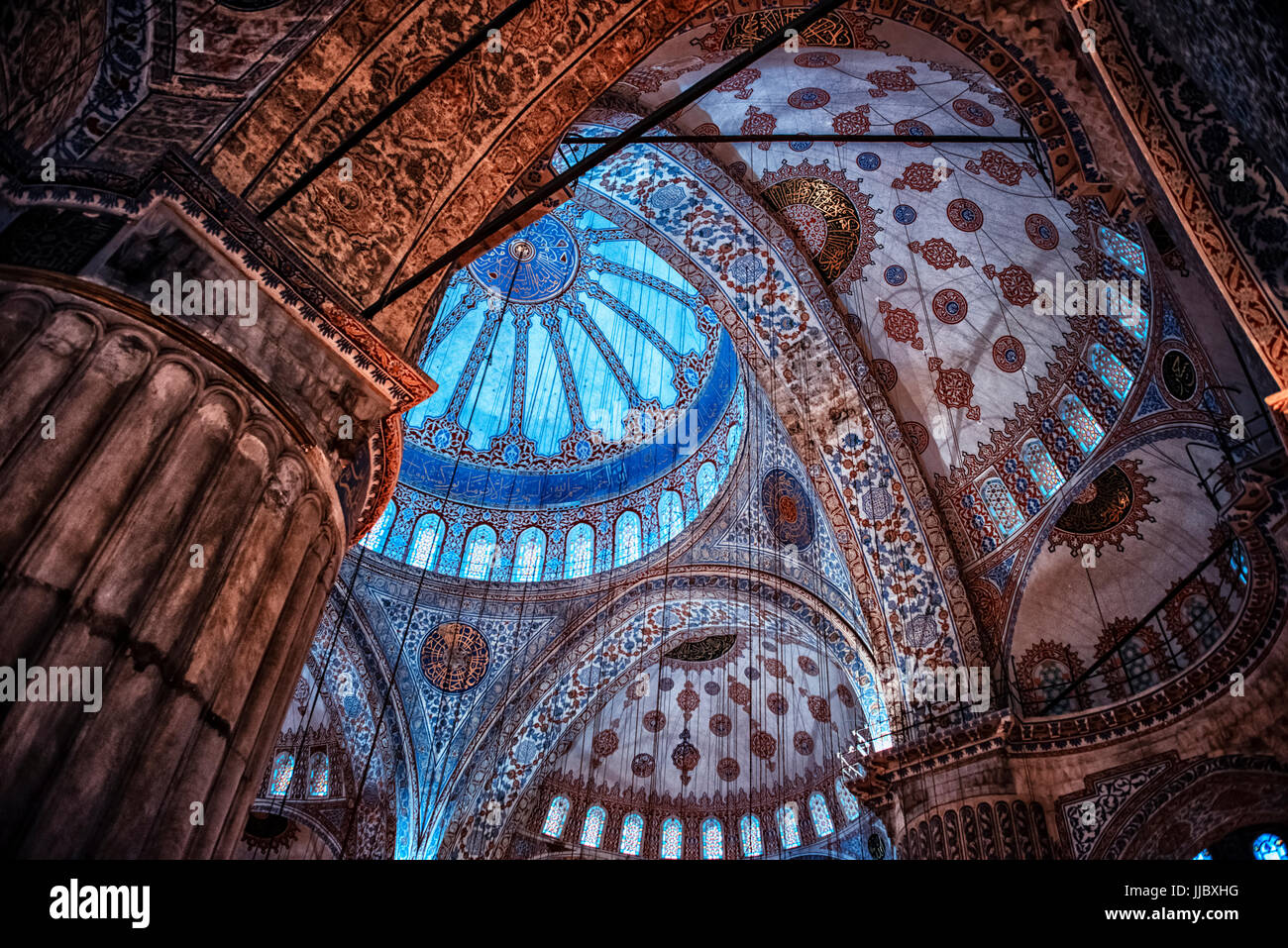 Inside the blue mosque hi-res stock photography and images - Alamy