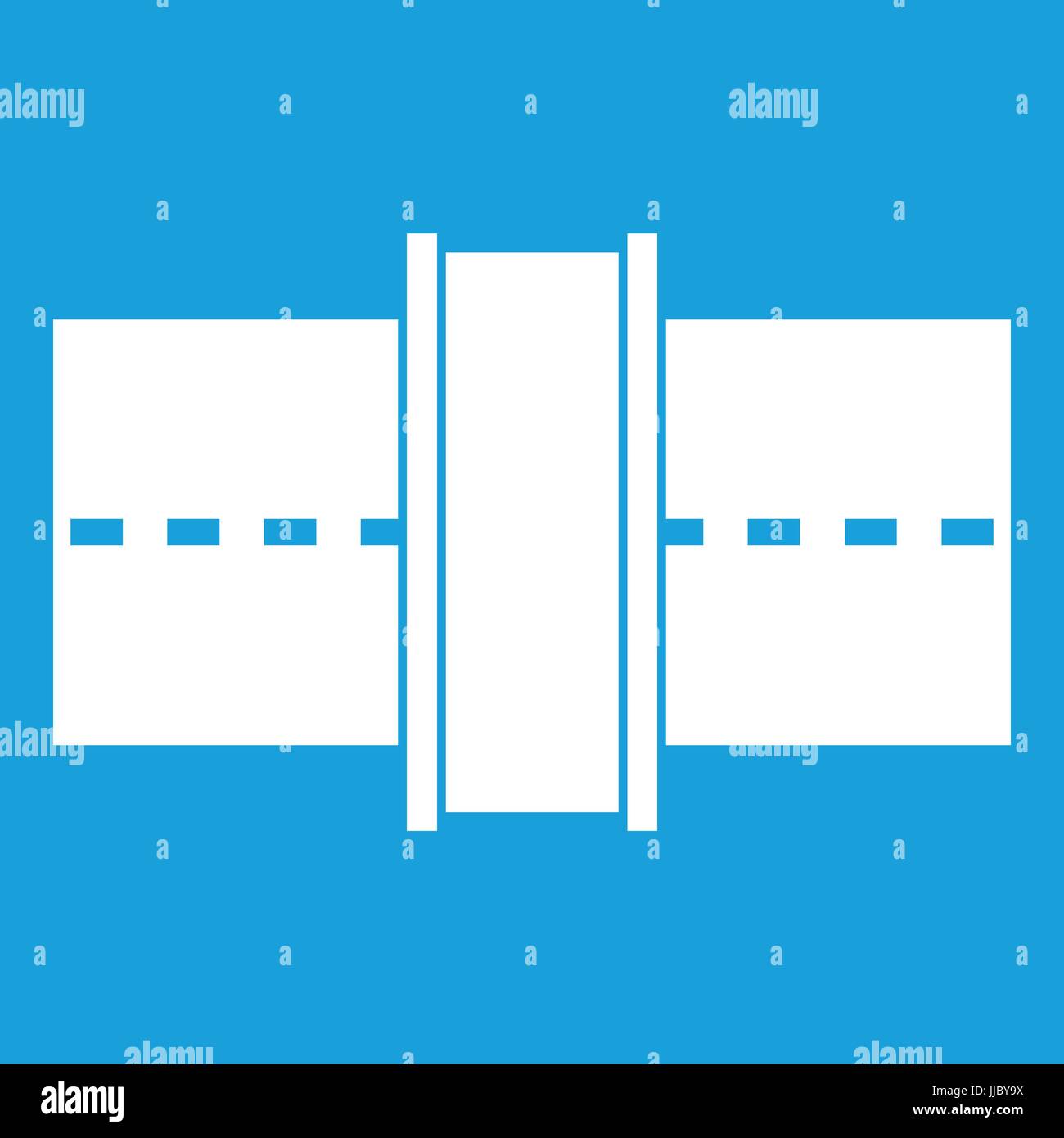 Road icon white Stock Vector Image & Art - Alamy