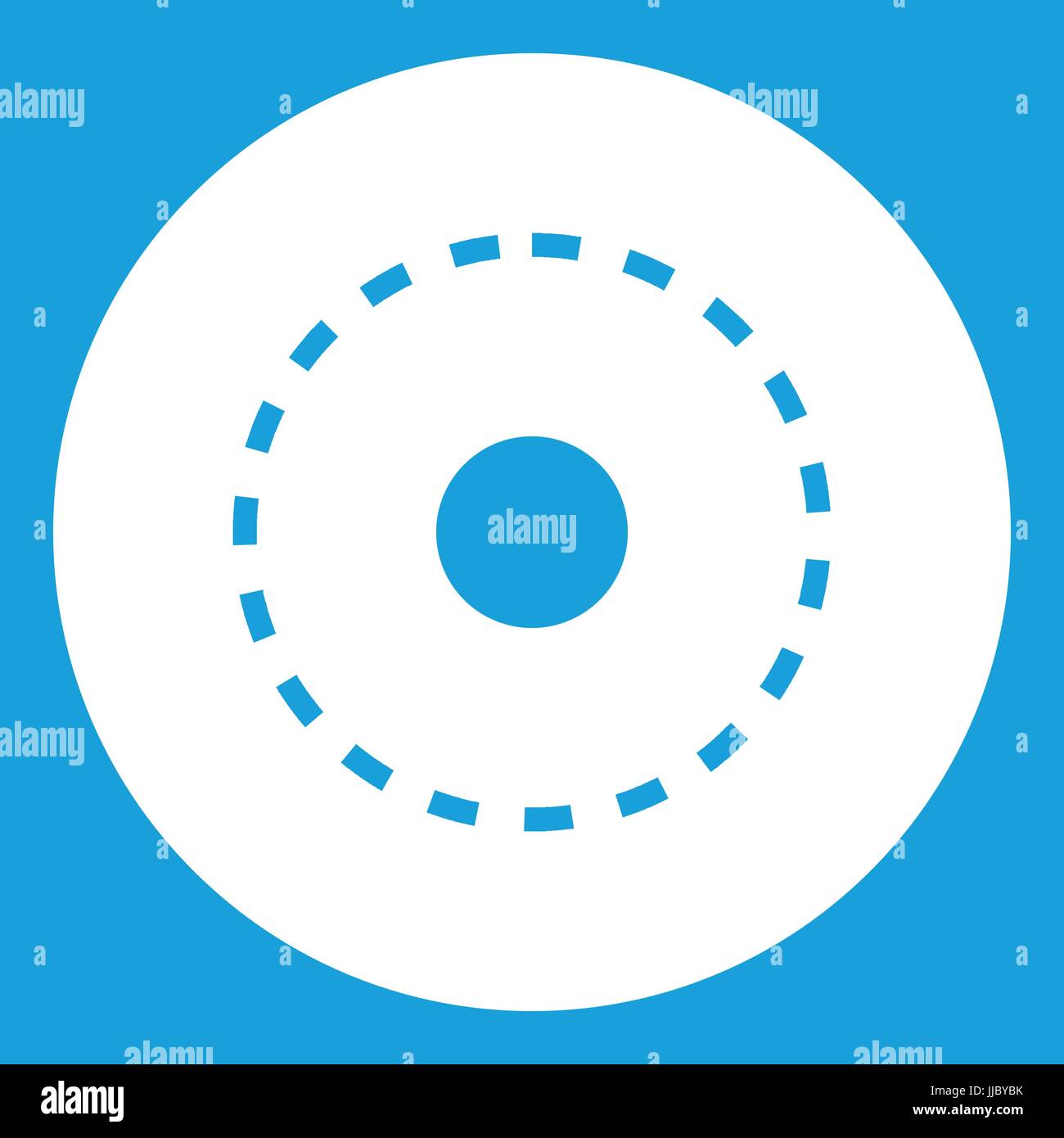 Circle road icon white Stock Vector Image & Art - Alamy