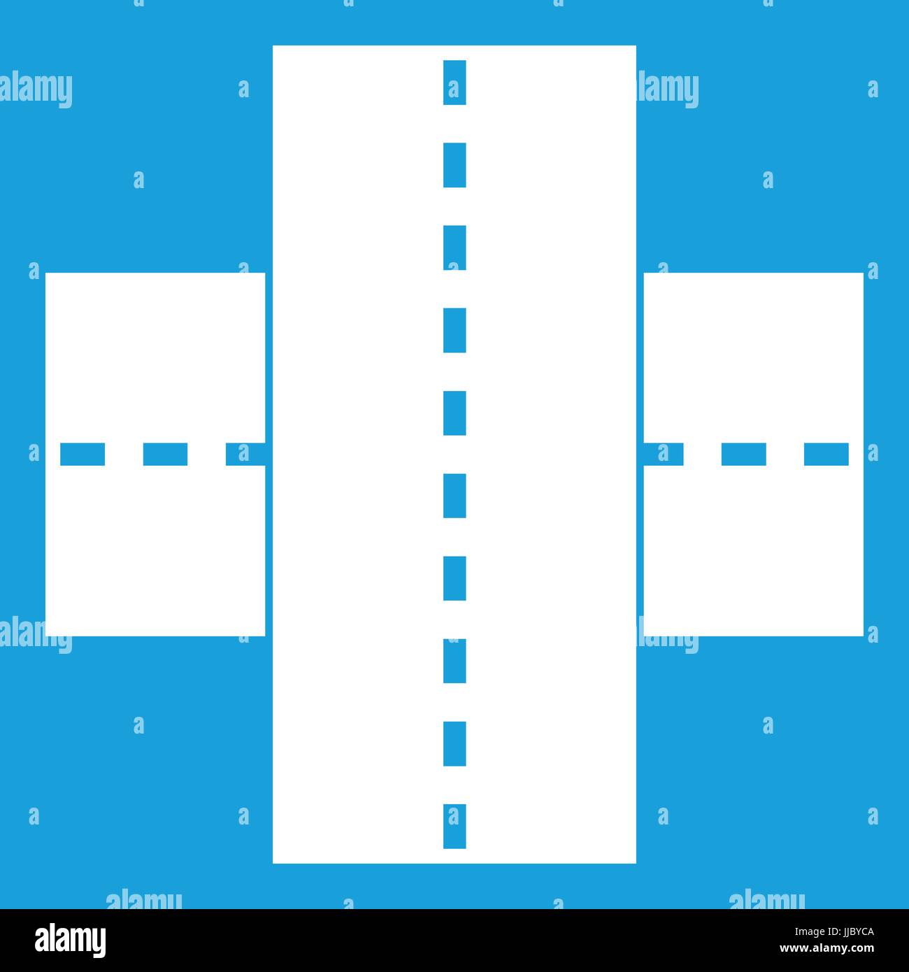 Two roads icon white Stock Vector Image & Art - Alamy