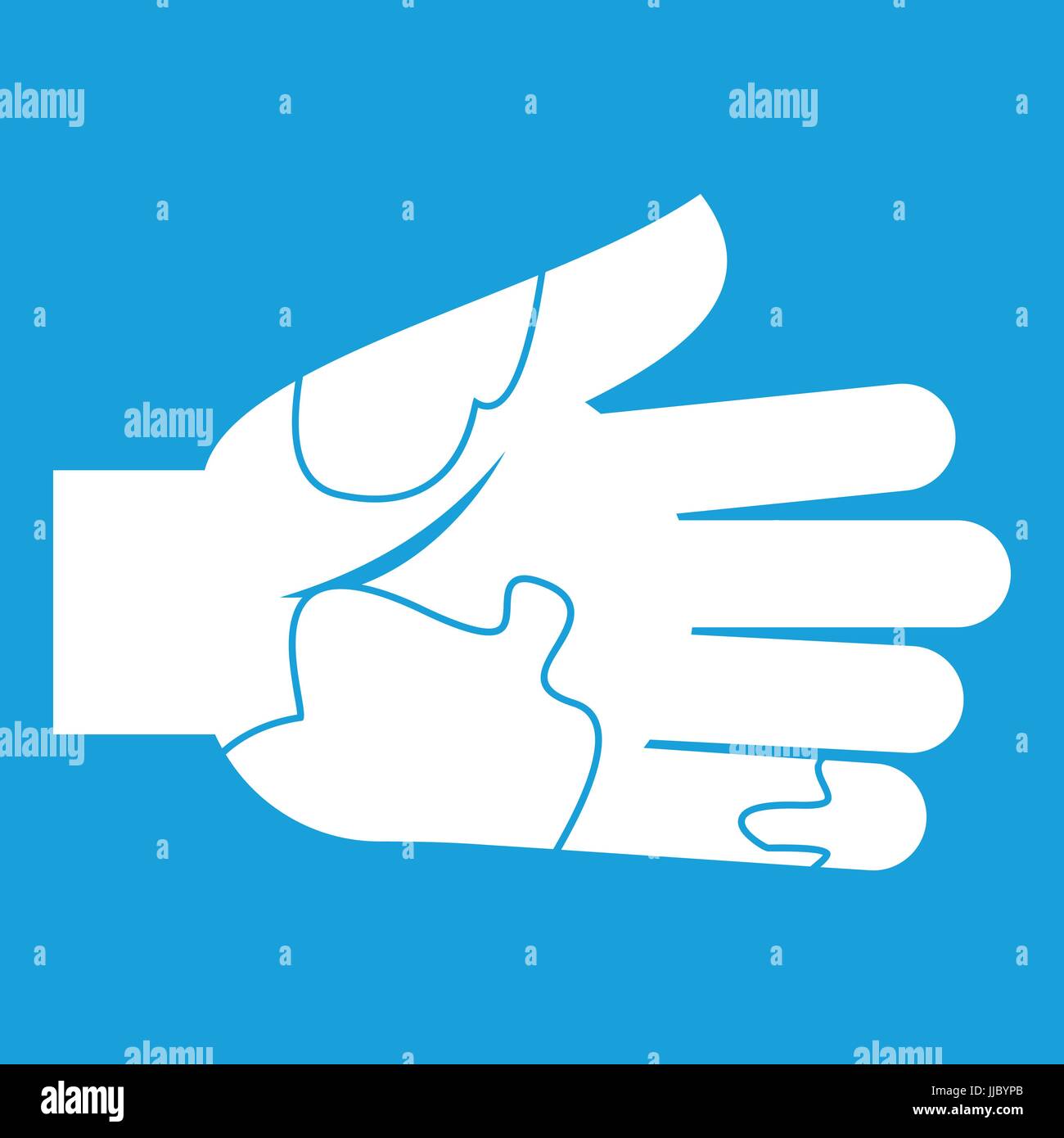 Hand with stains icon white Stock Vector Image & Art - Alamy