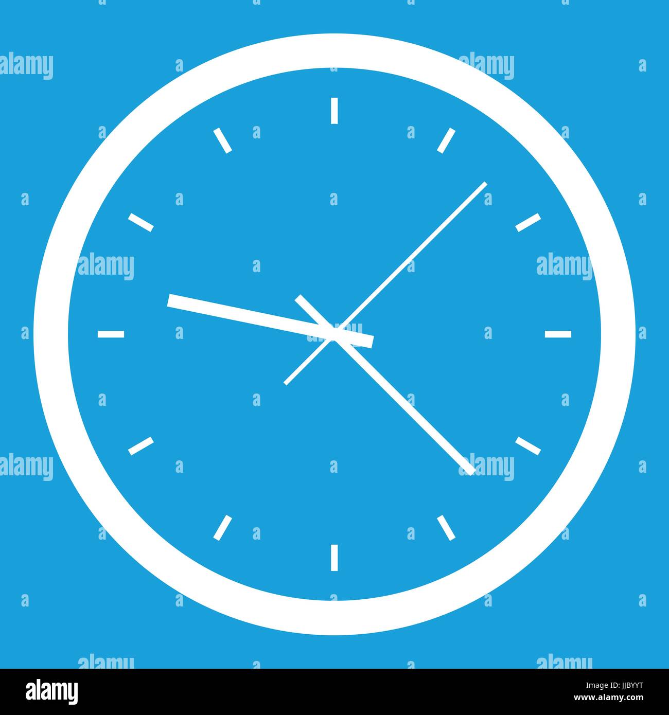 Wall clock icon white Stock Vector Image & Art - Alamy