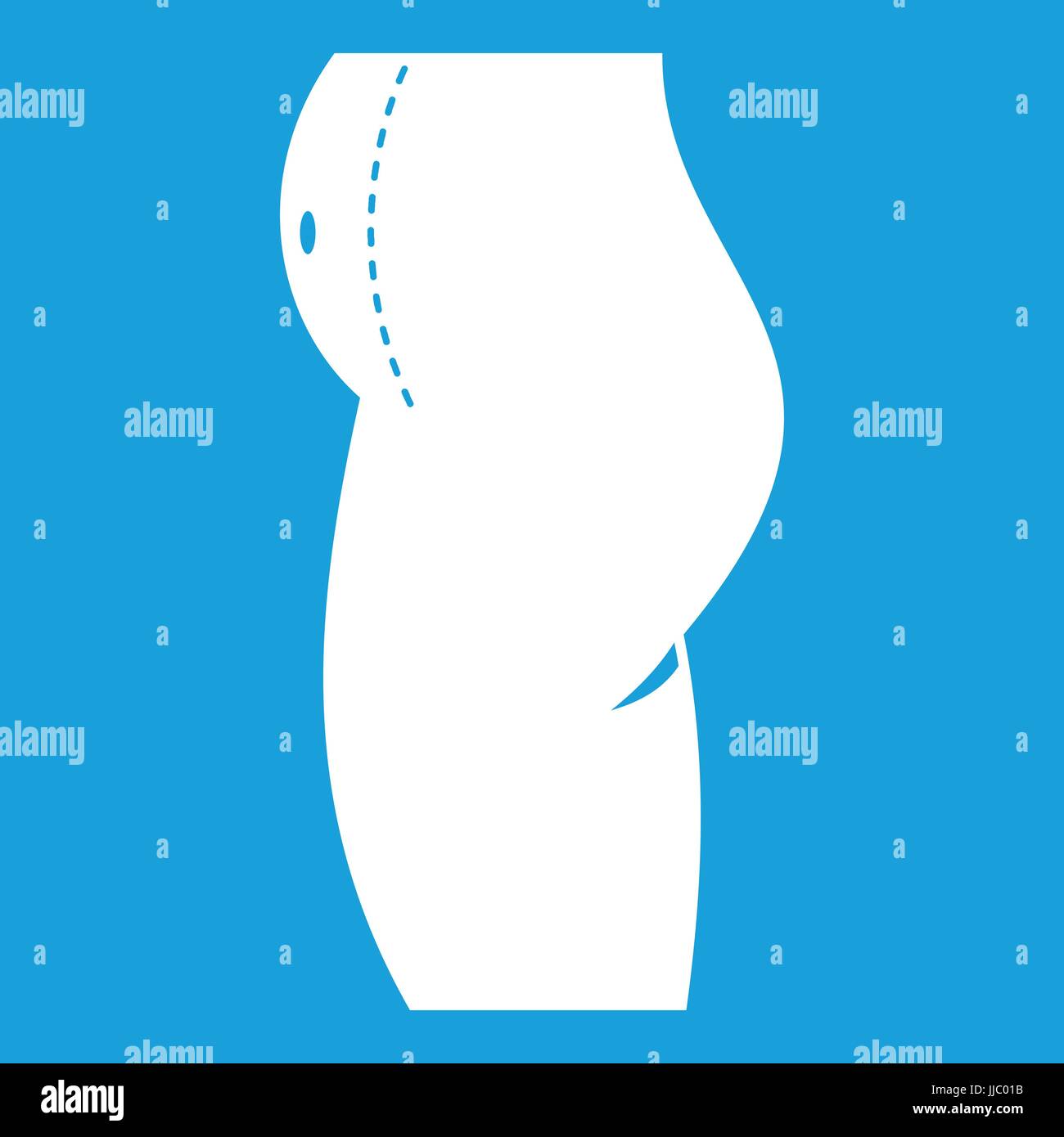 Woman prepared to belly surgery icon white Stock Vector Image & Art - Alamy