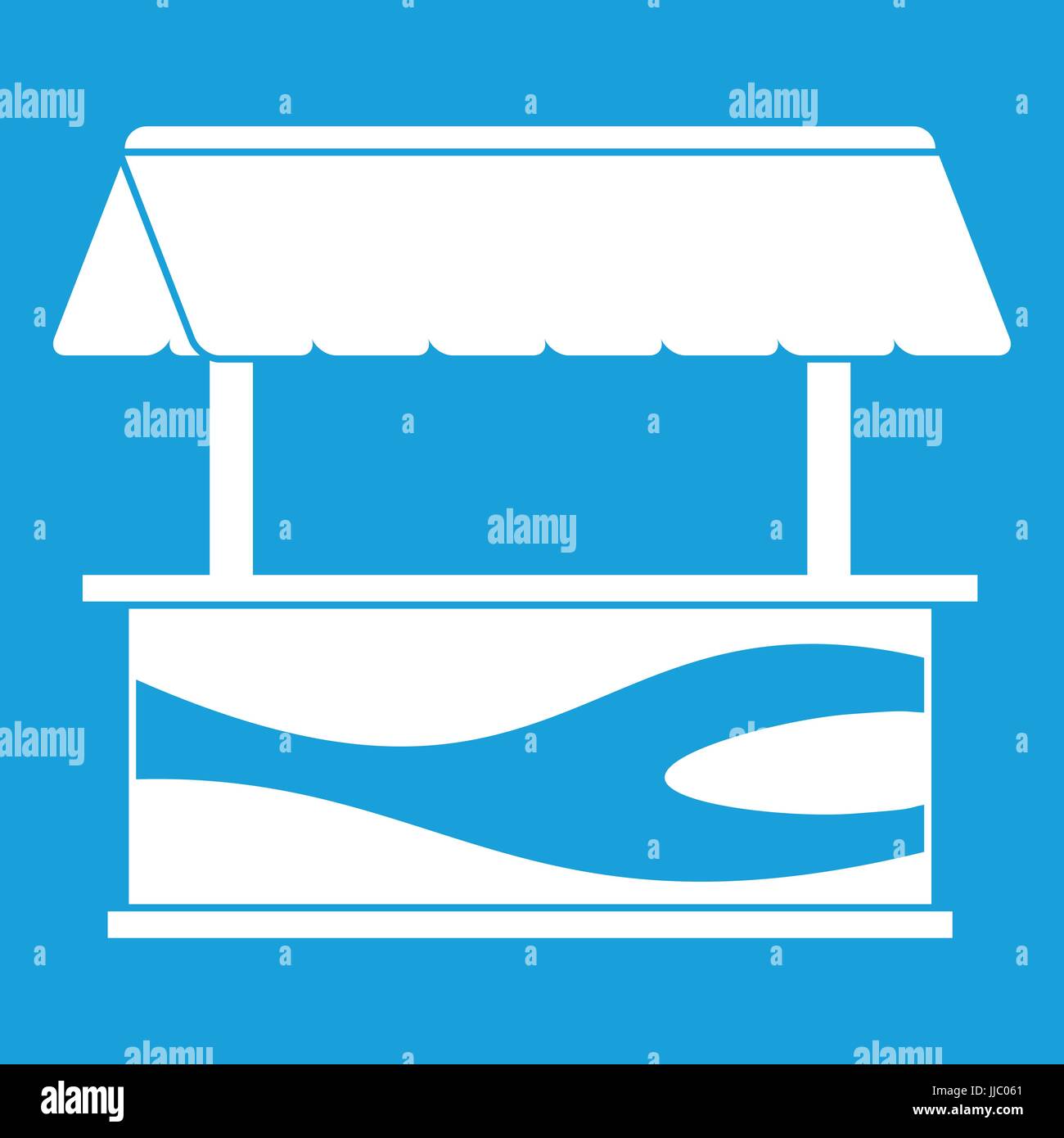 Market stall with awning icon white Stock Vector Image & Art - Alamy