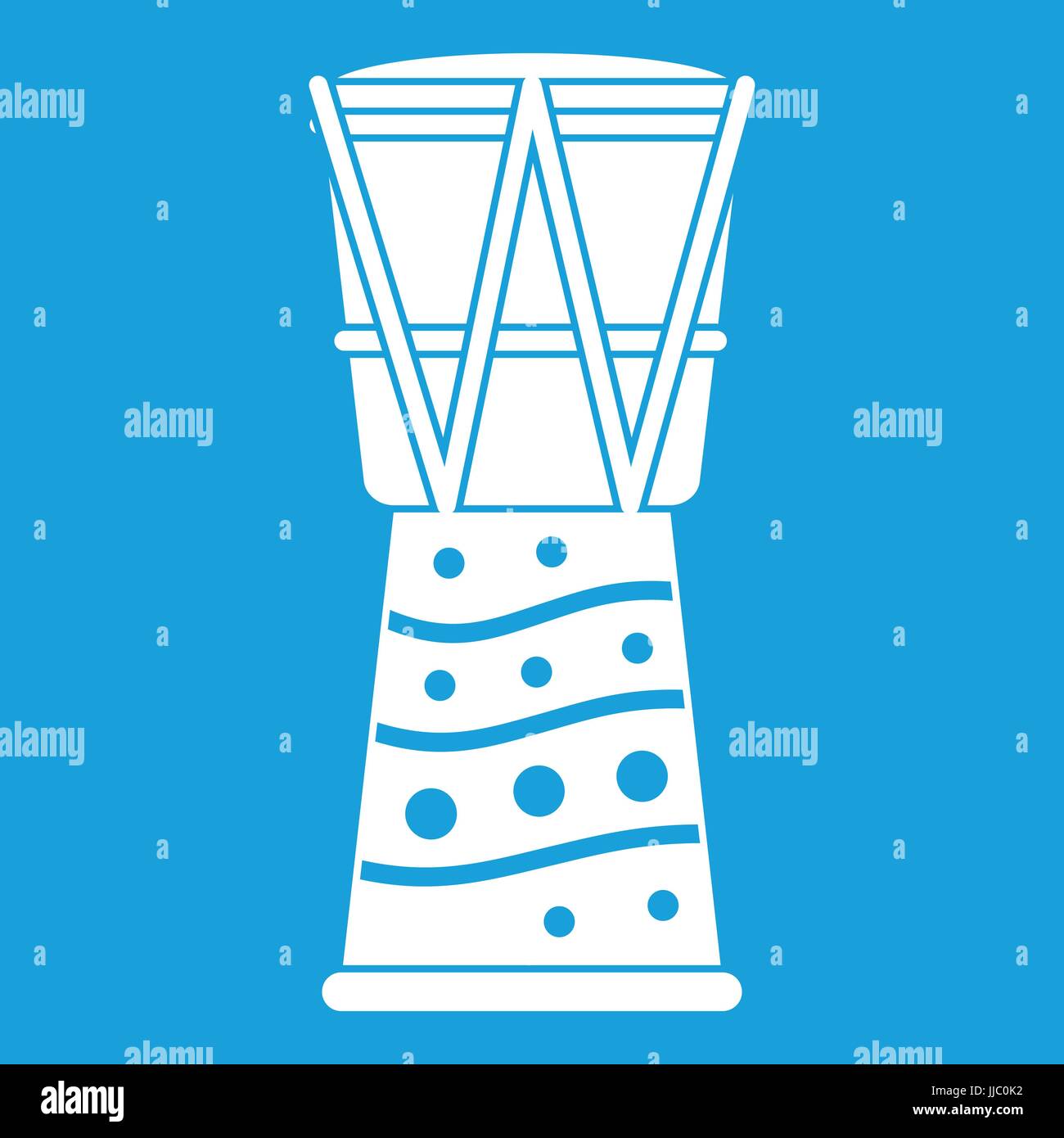 Tamtam icon white Stock Vector Image & Art - Alamy