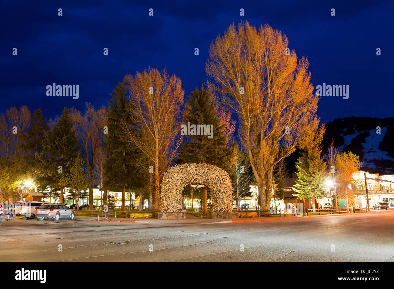 Jackson wyoming downtown hi-res stock photography and images - Alamy
