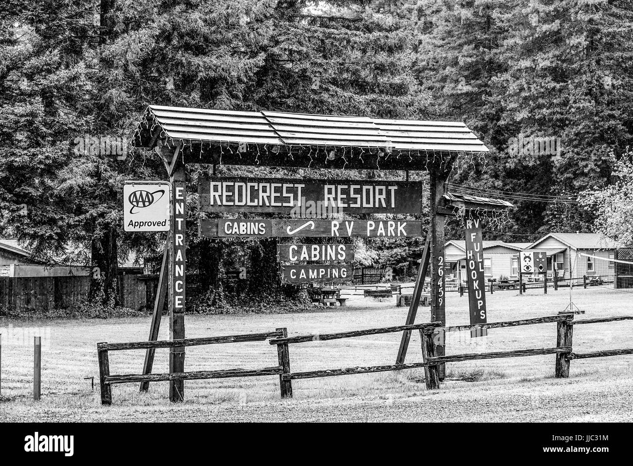 Redcrest Resort in the Redwood National Park - ARCATA - CALIFORNIA ...