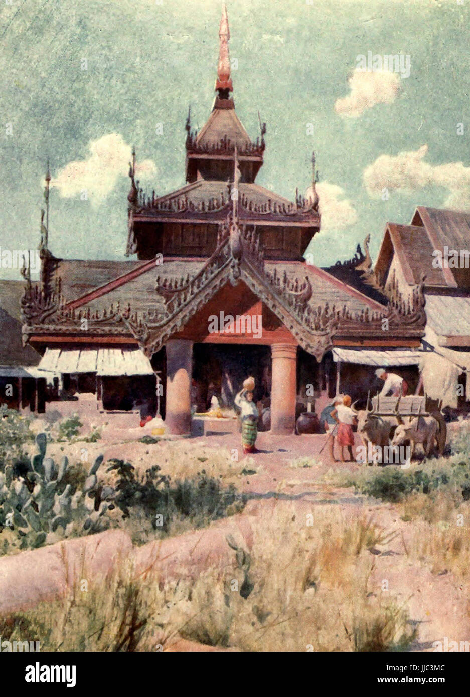 A Rest House - Burma, circa 1904 Stock Photo - Alamy