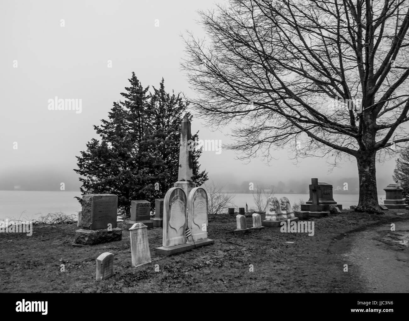 Cemetery located at Mystic River in Mystic - MYSTIC - CONNECTICUT ...