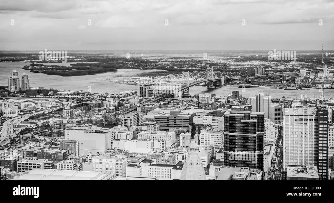 Aerial view over the city of Philadelphia - PHILADELPHIA - PENNSYLVANIA ...