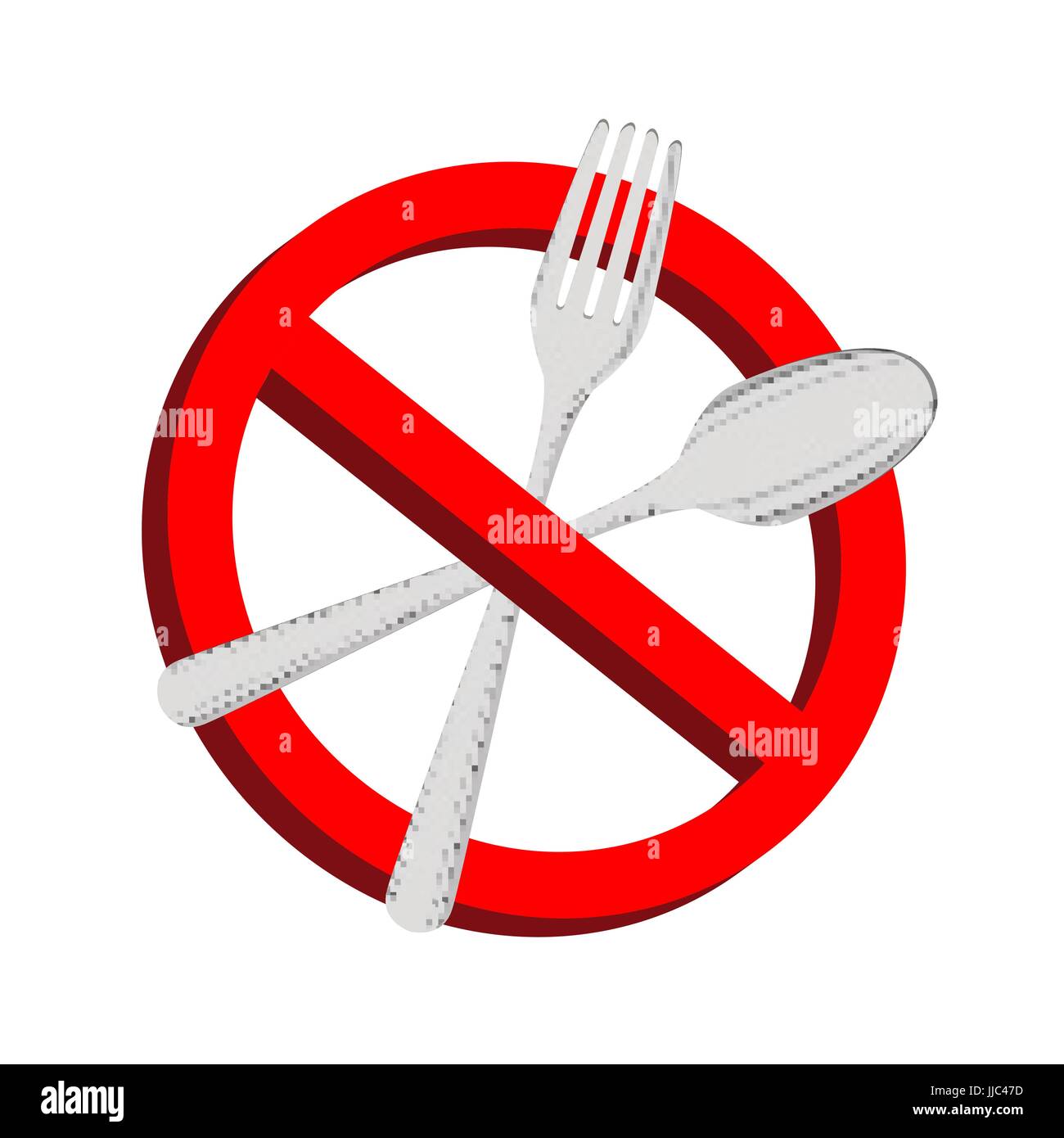 Fork no spoon Stock Vector Images - Alamy