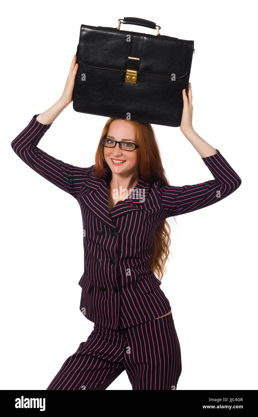 Woman businesswoman concept isolated white background Stock Photo - Alamy