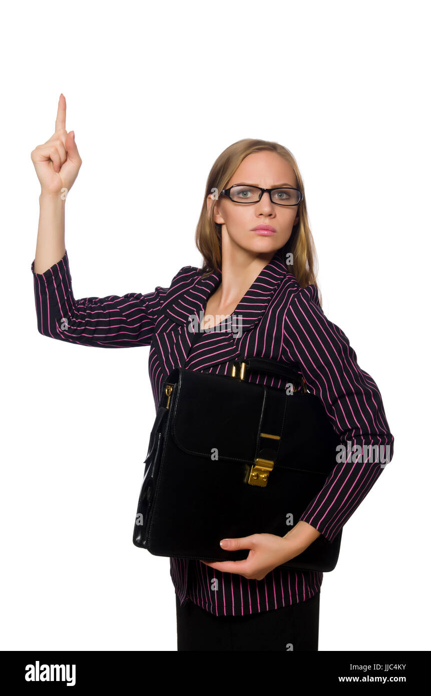 Woman businesswoman concept isolated white background Stock Photo - Alamy