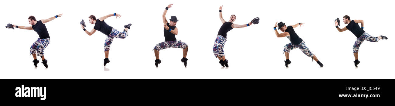 Dancer isolated on the white background Stock Photo - Alamy