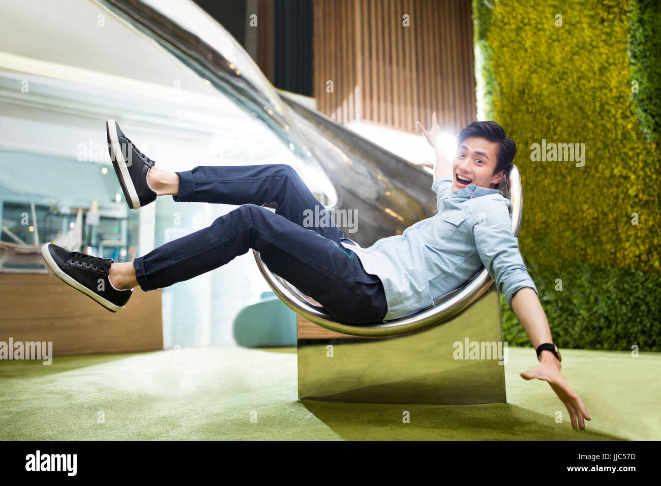 Casual business men slides Stock Photo - Alamy