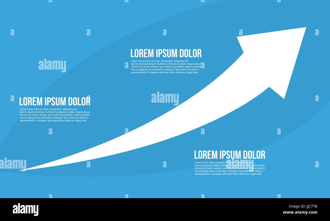 Business Infographic with growth arrow Stock Vector Image & Art - Alamy