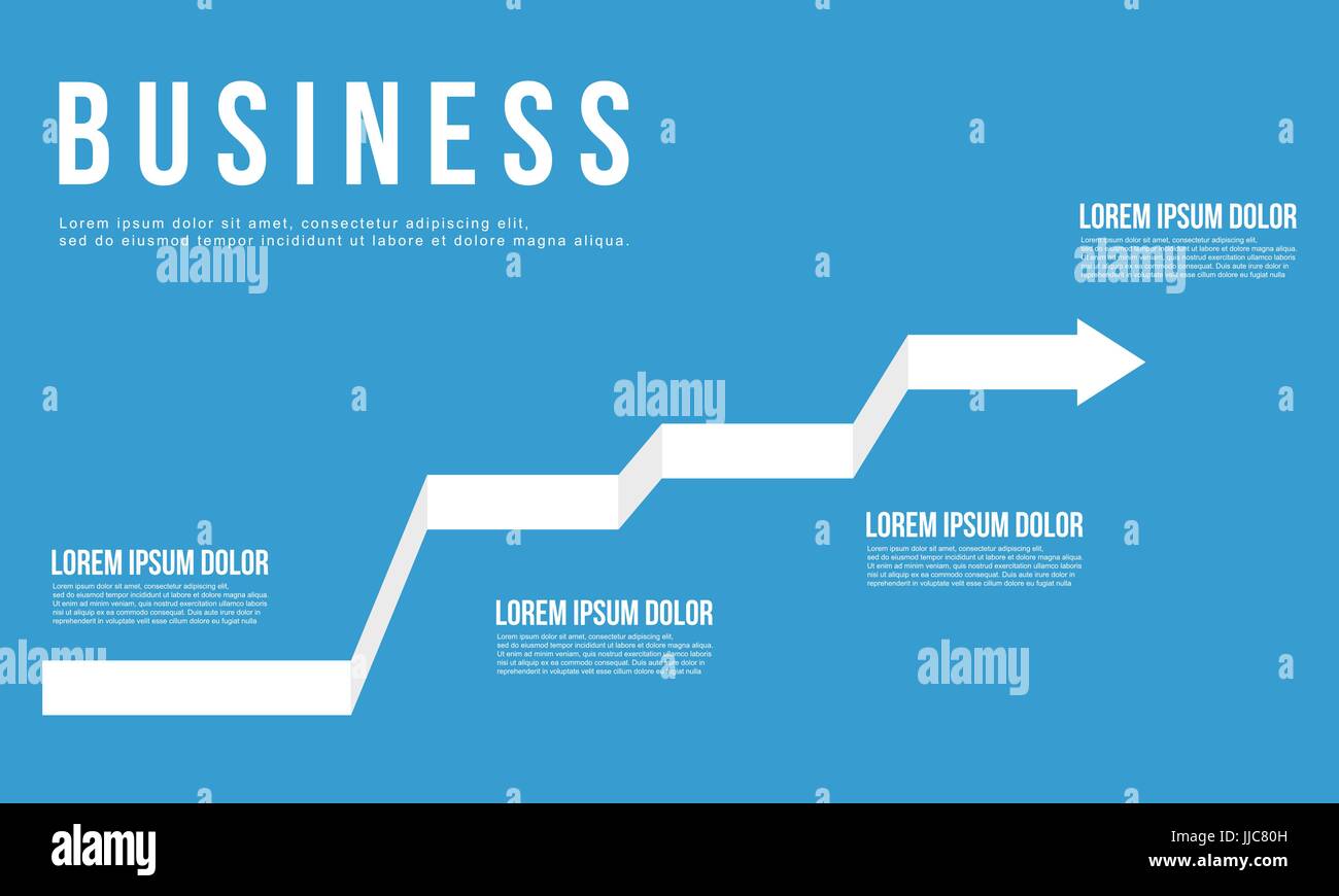 Business graph arrow design blue background Stock Vector Image & Art ...