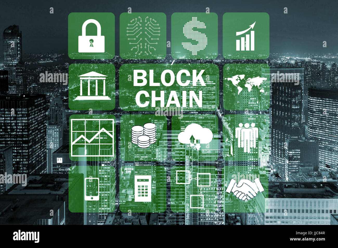 Blockchain concept in database management Stock Photo - Alamy