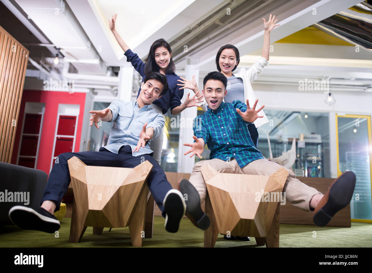 Business people play to relax Stock Photo - Alamy