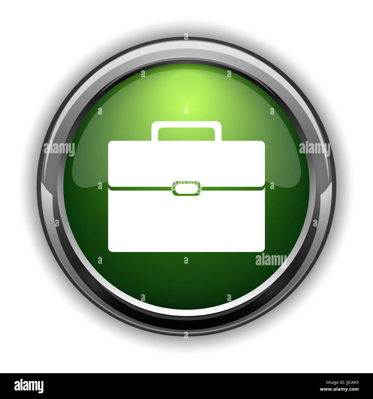 Briefcase icon. Briefcase website button on white background Stock ...