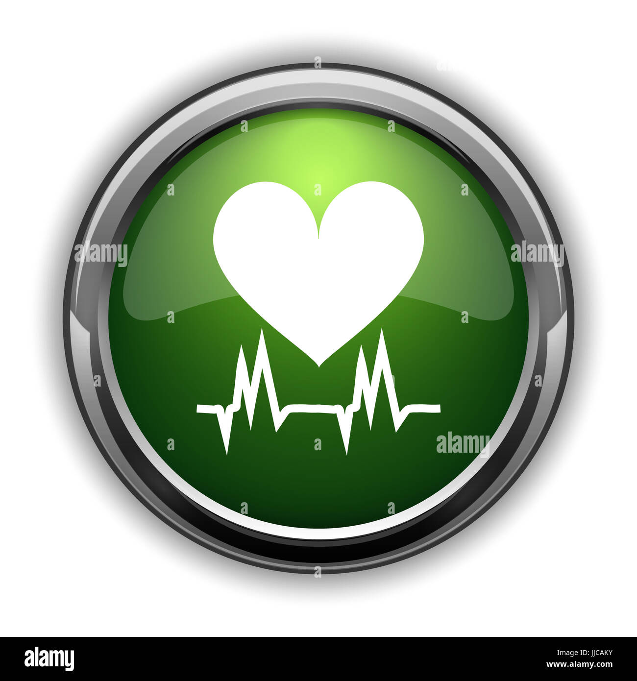 Heart icon. Heart website button on white background Stock Photo - Alamy