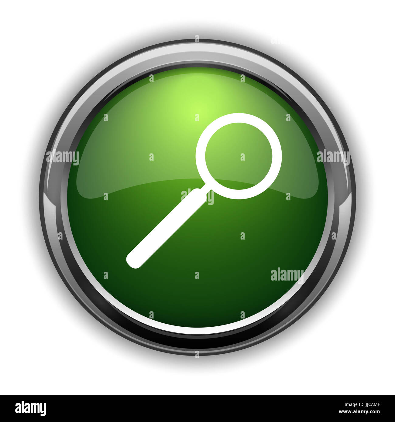 Search icon on green Cut Out Stock Images & Pictures - Alamy