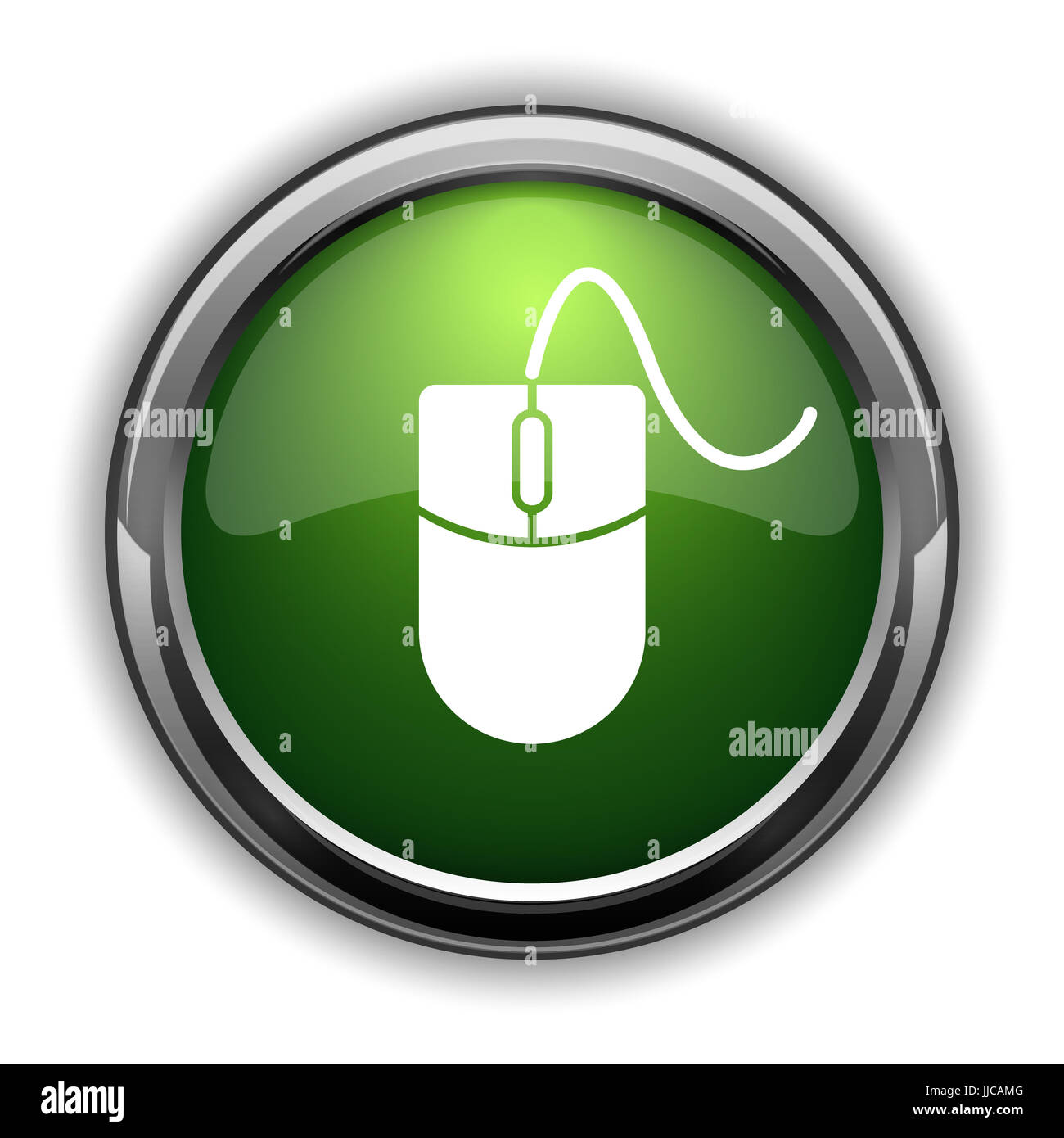 Mouse icon. Mouse website button on white background Stock Photo - Alamy