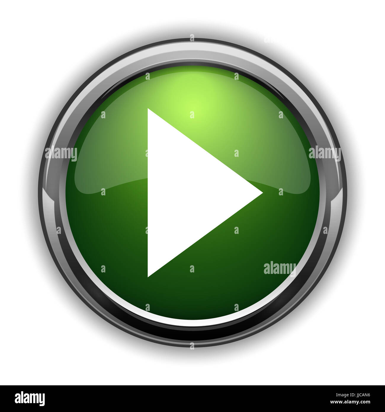 Play sign icon. Play sign website button on white background Stock ...