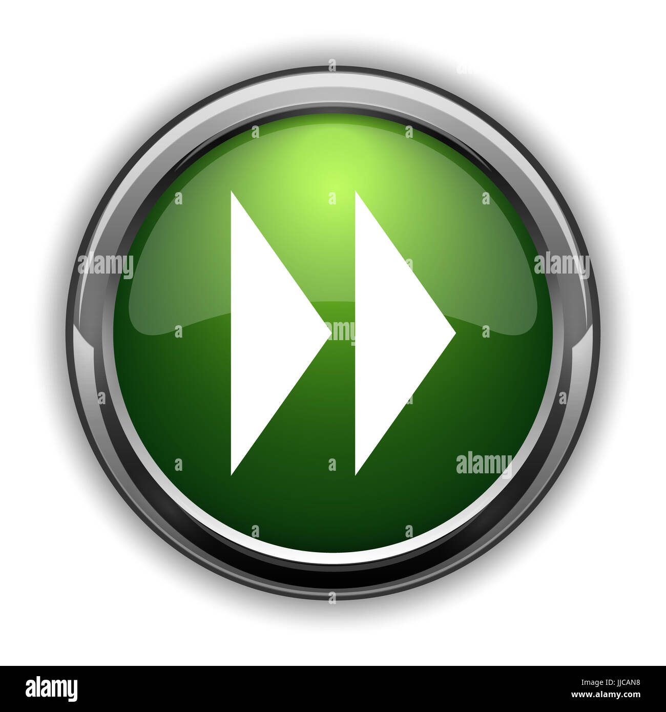 Fast forward sign icon. Fast forward sign website button on white ...
