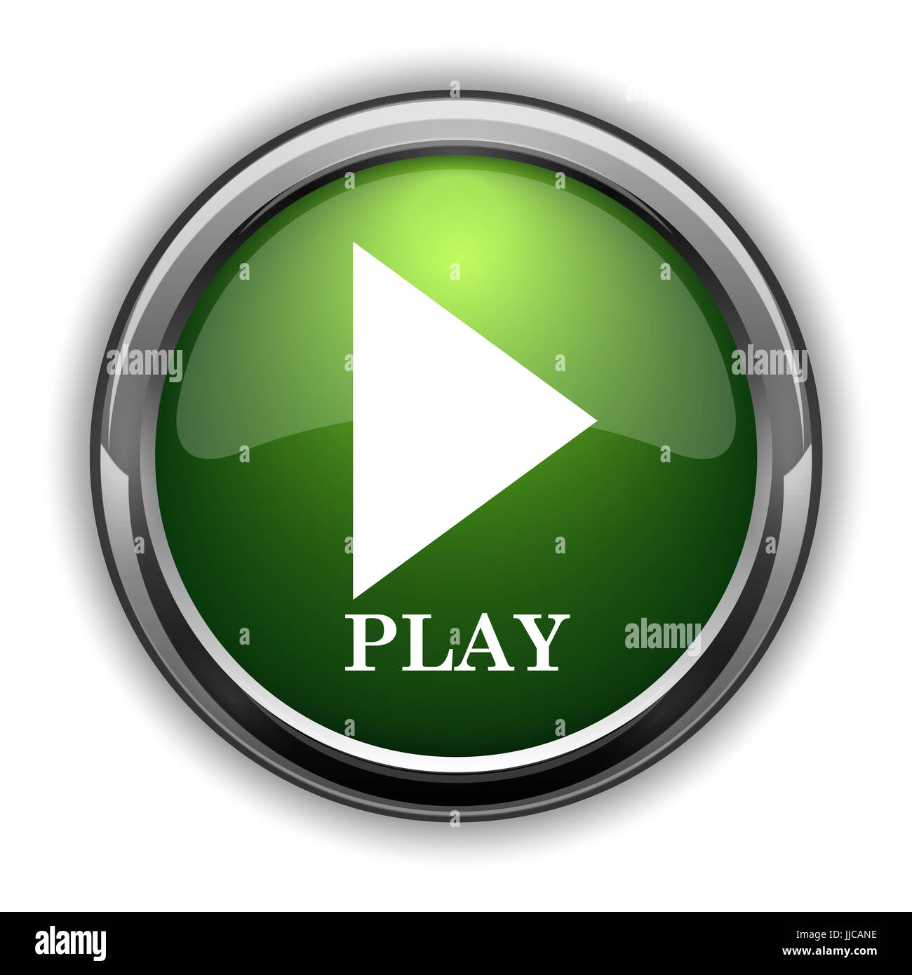 Play icon. Play website button on white background Stock Photo - Alamy