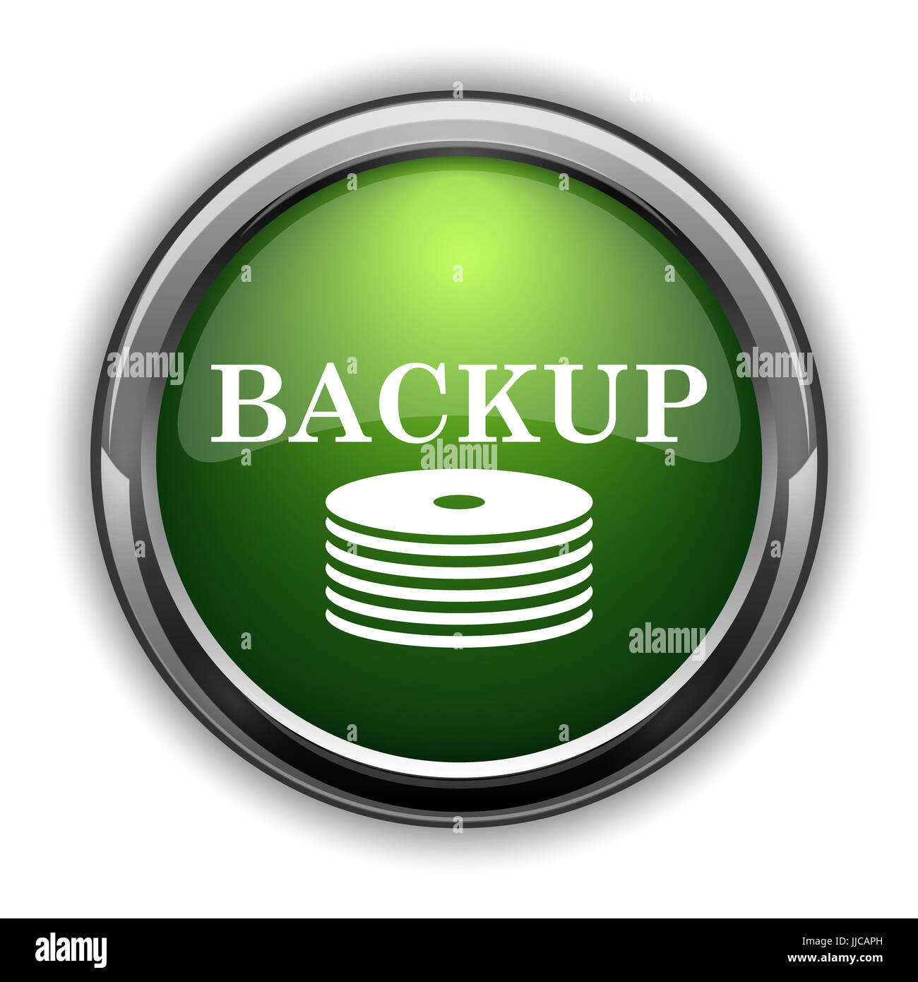 Back-up icon. Back-up website button on white background Stock Photo ...