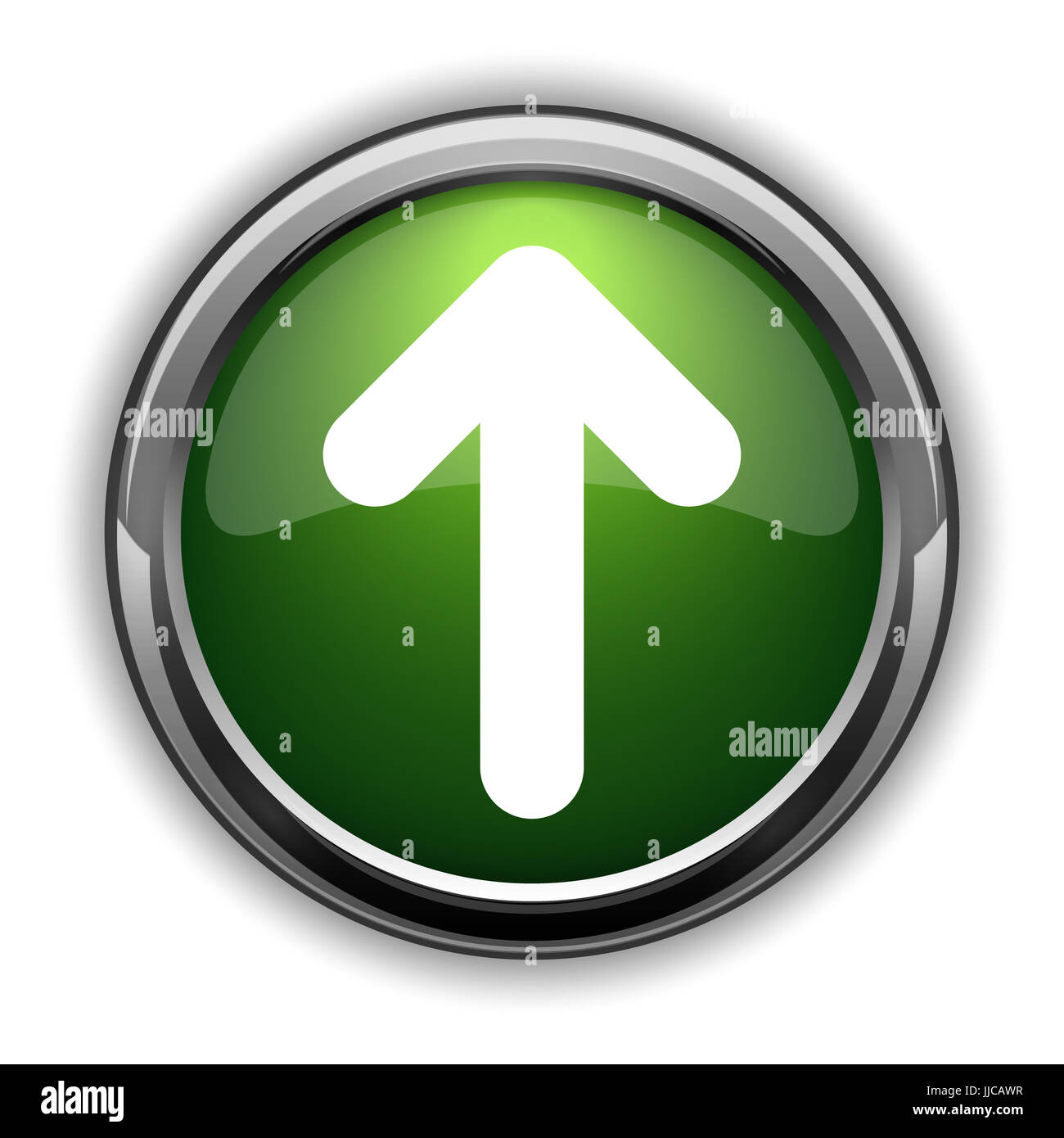 Up arrow icon. Up arrow website button on white background Stock Photo ...