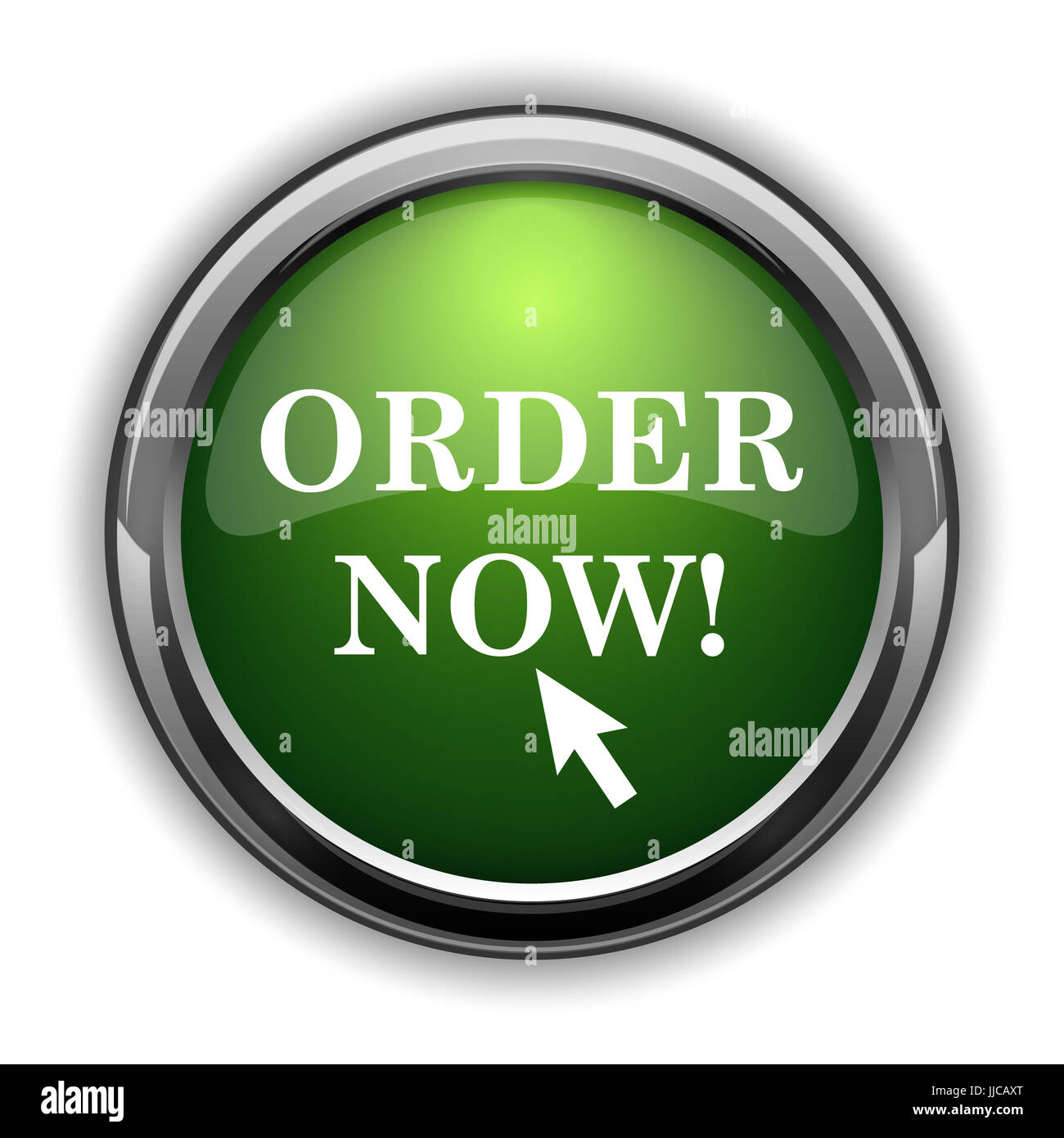 Order now icon. Order now website button on white background Stock ...