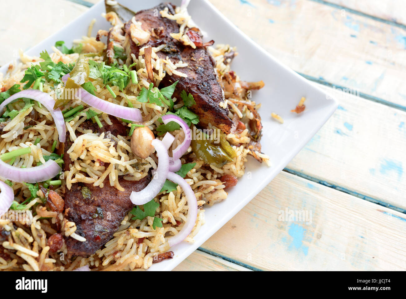 Indian Fish Biryani Stock Photo - Alamy