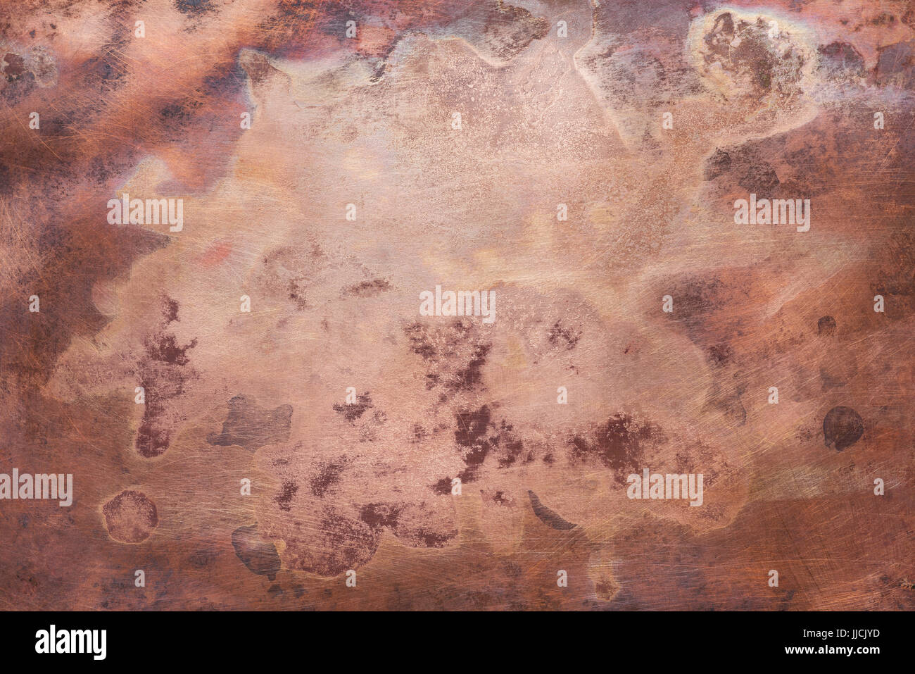 Aged copper plate texture, old worn metal background Stock Photo - Alamy
