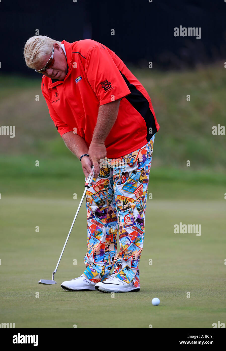 USA's John Daly during practice day four of The Open Championship 2017 ...