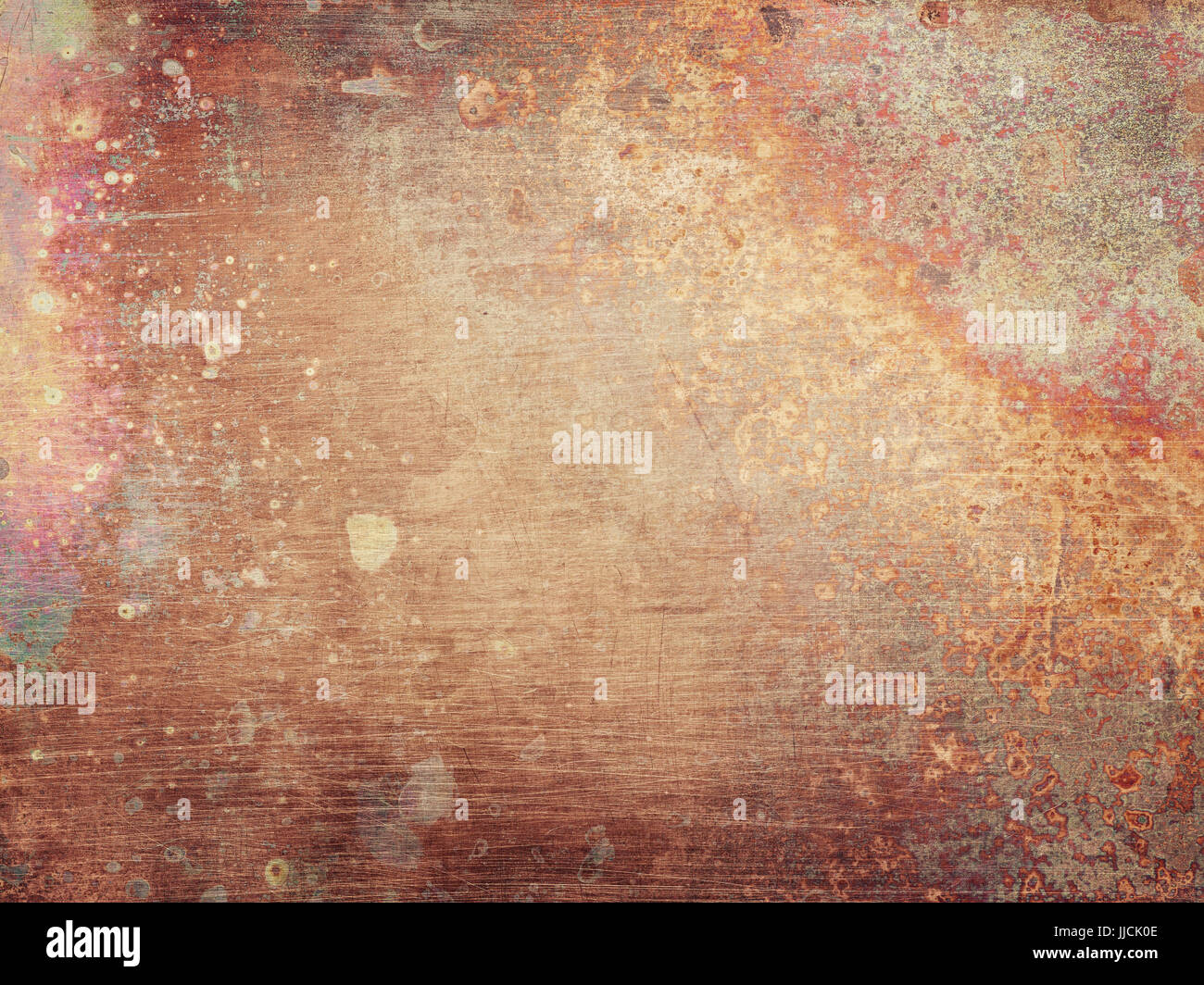 Aged copper plate texture, old worn metal background Stock Photo - Alamy