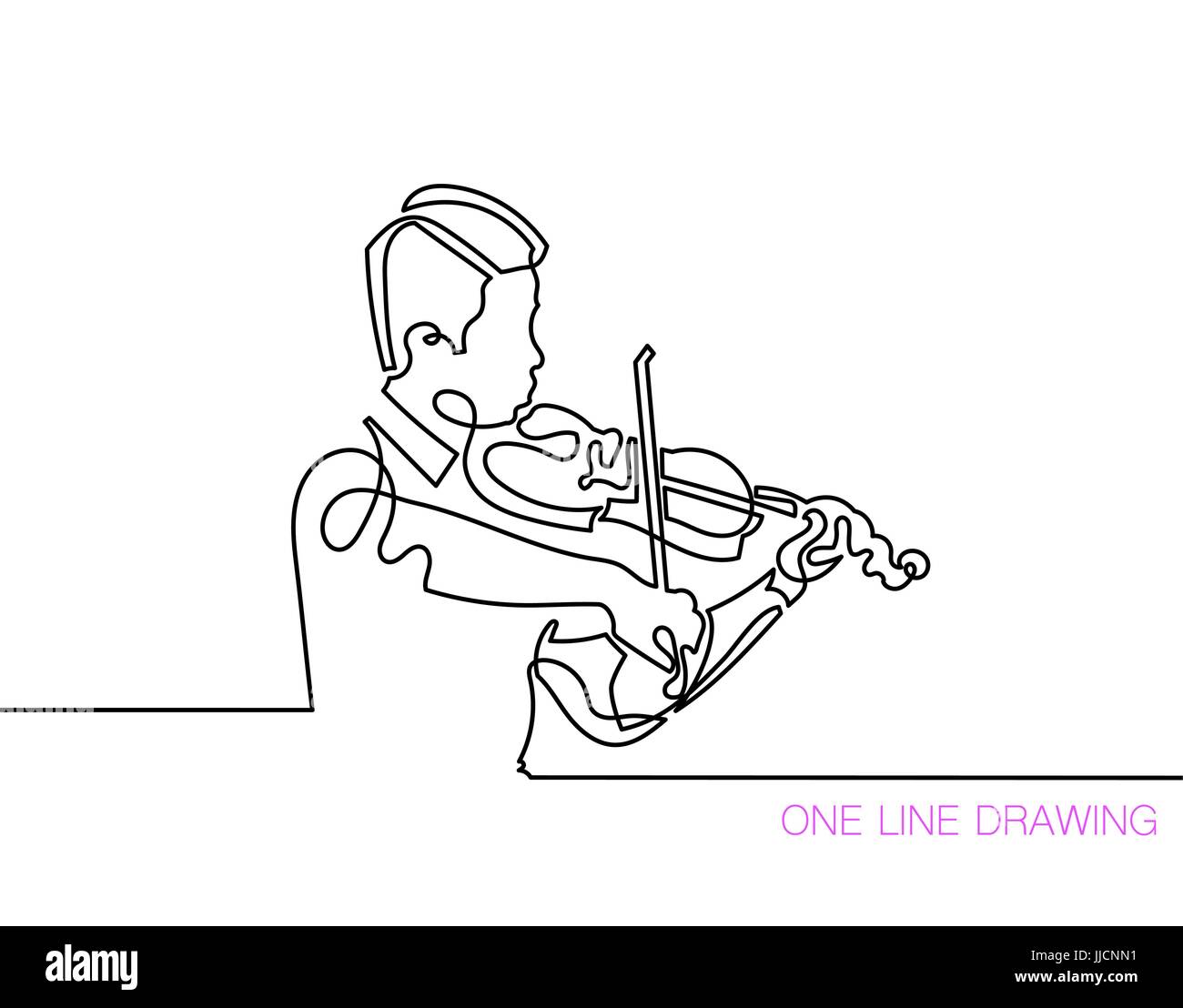 Continuous line black hi-res stock photography and images - Alamy