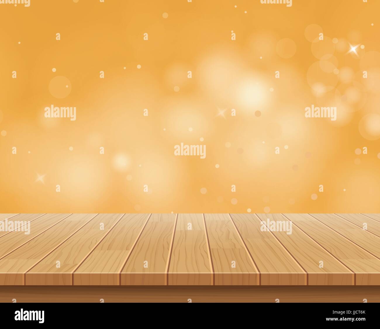 Wooden empty table golden Stock Vector Images - Alamy