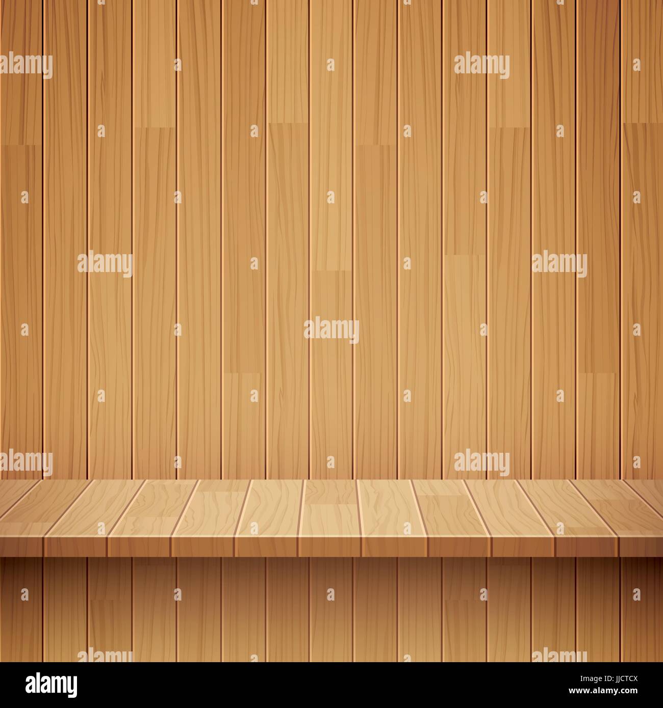 Wooden table top shelf Stock Vector Images - Alamy