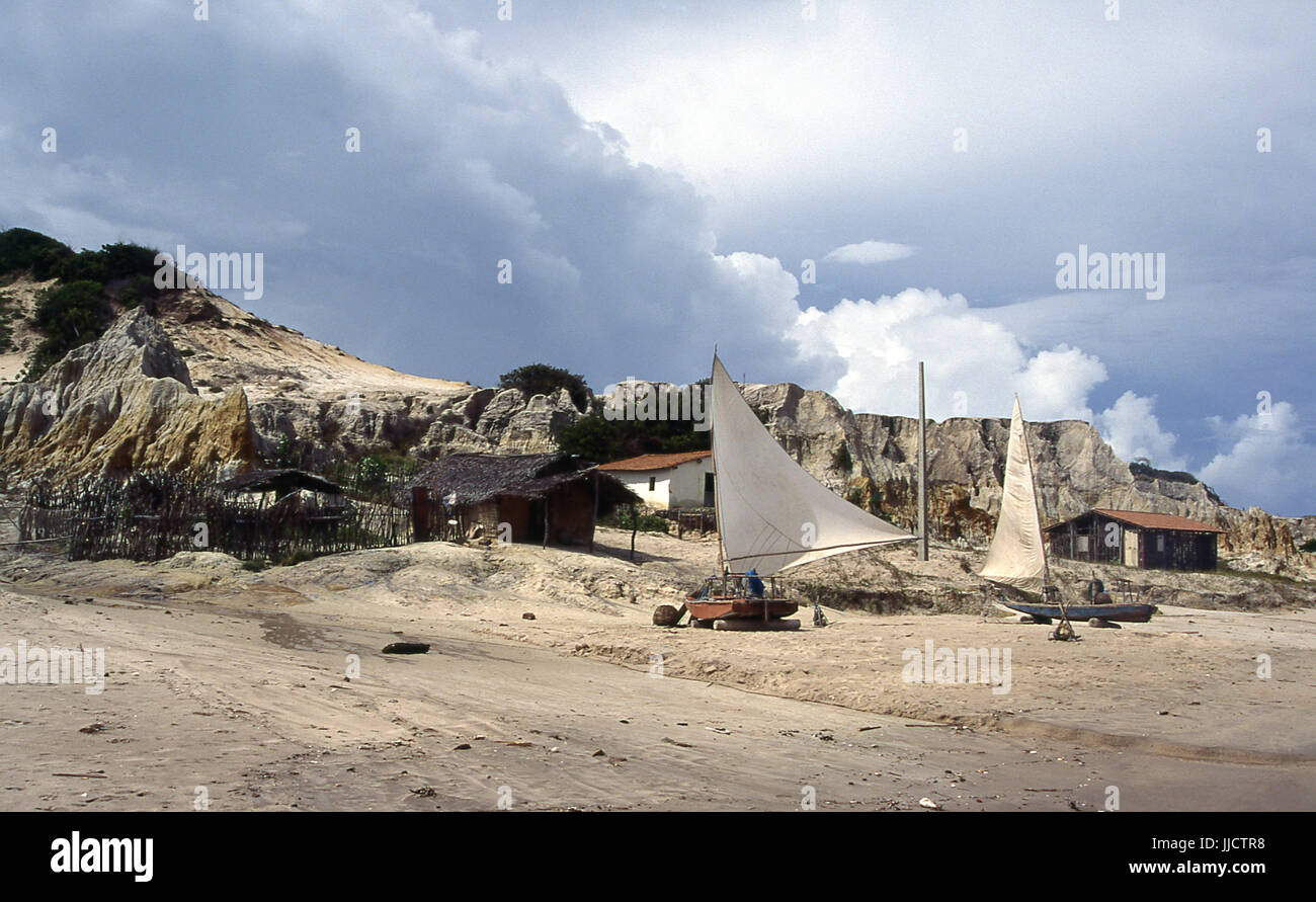 Cliffs of the beaches of Quixaba, Ceará, Brazil Stock Photo - Alamy