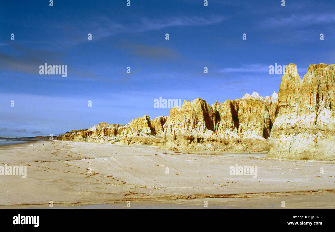Cliffs of the beaches of Quixaba, Ceará, Brazil Stock Photo - Alamy