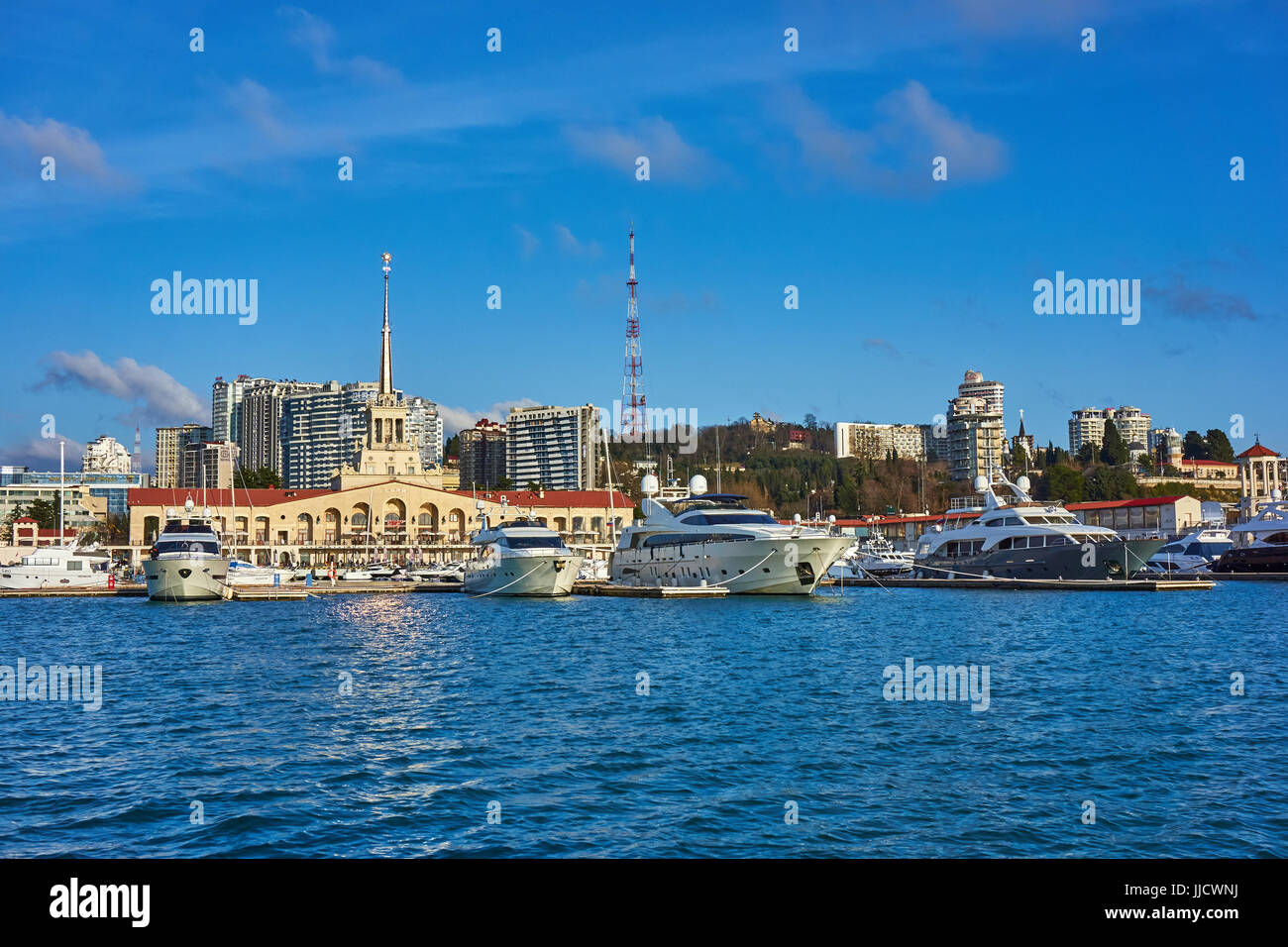 SOCHI, RUSSIA - Sea Port of Sochi Stock Photo - Alamy