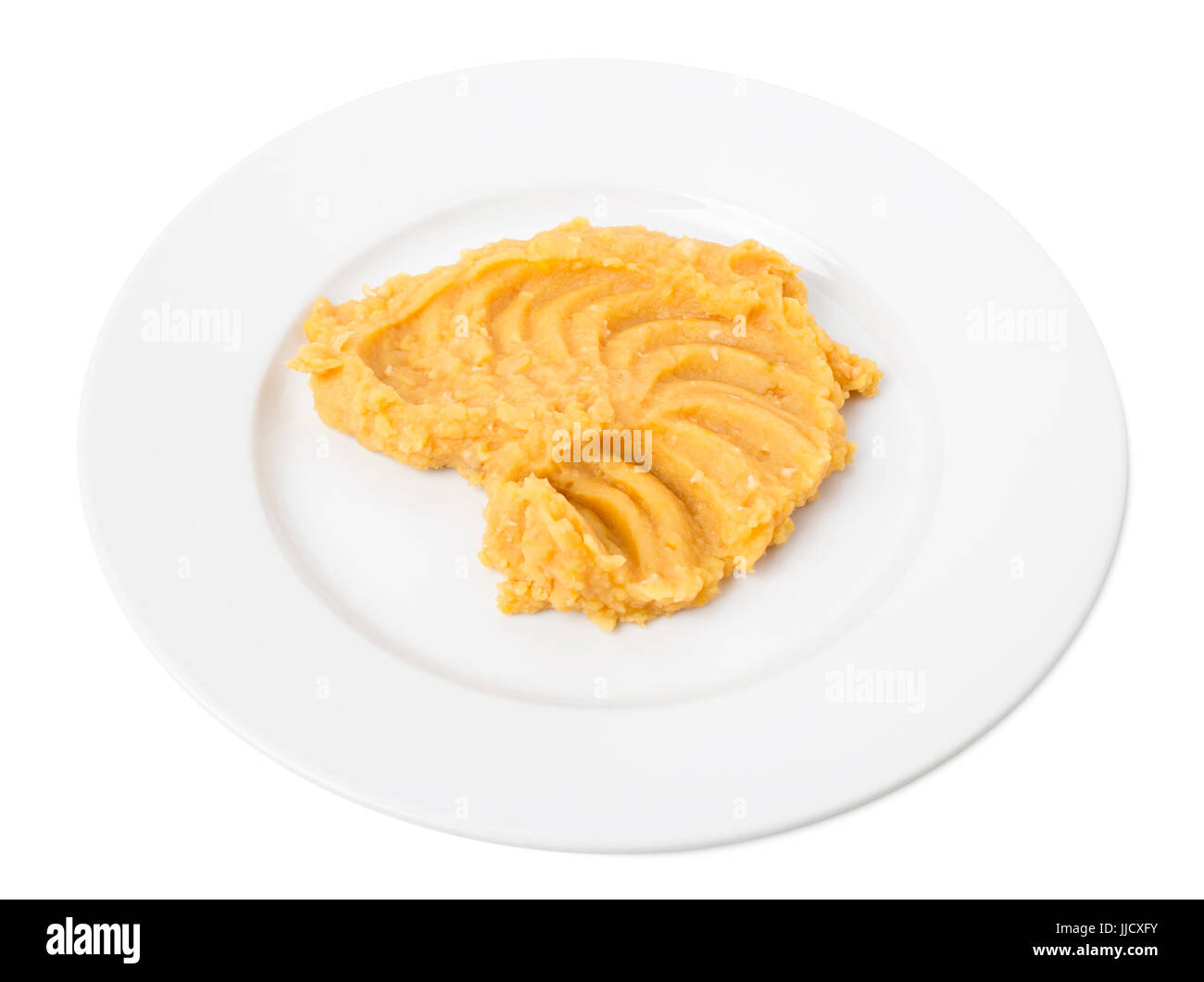 Delicious mashed peas. Isolated on a white background Stock Photo - Alamy