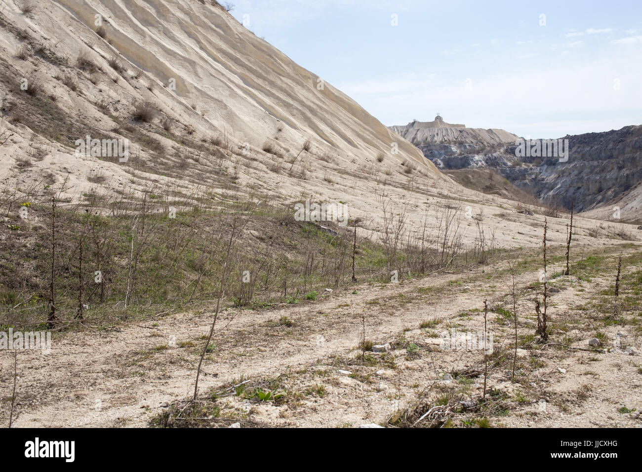 Beautiful view of the limestone quarry Stock Photo - Alamy