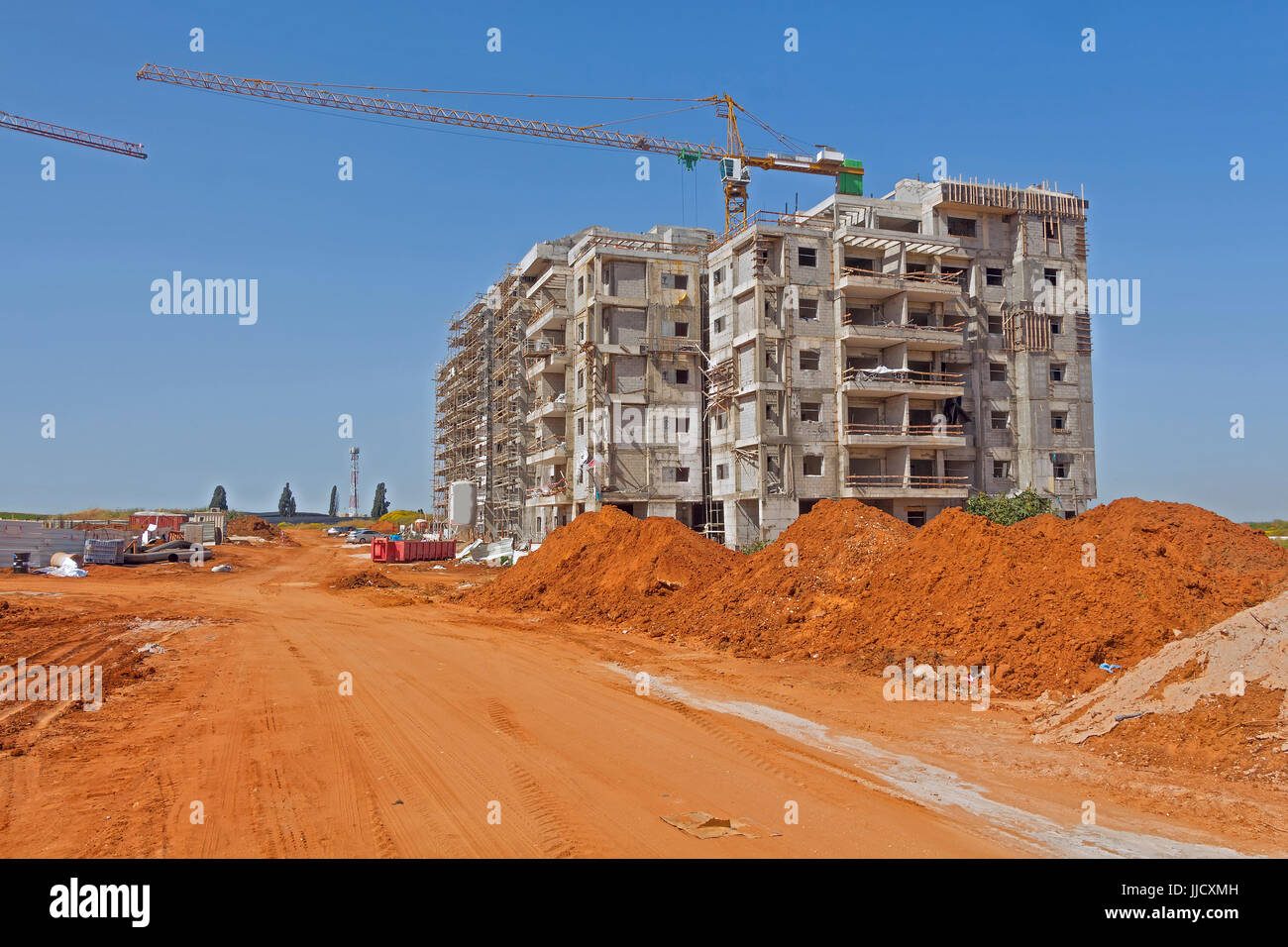 Construction of a residential area Stock Photo - Alamy