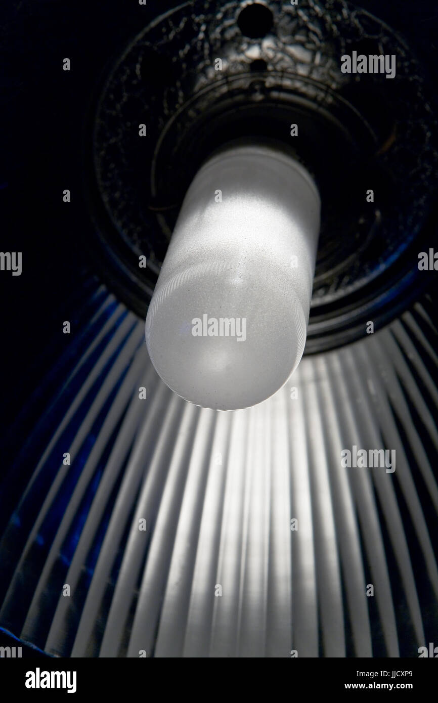 Lamp of a constant light source with a reflector. The photographic ...