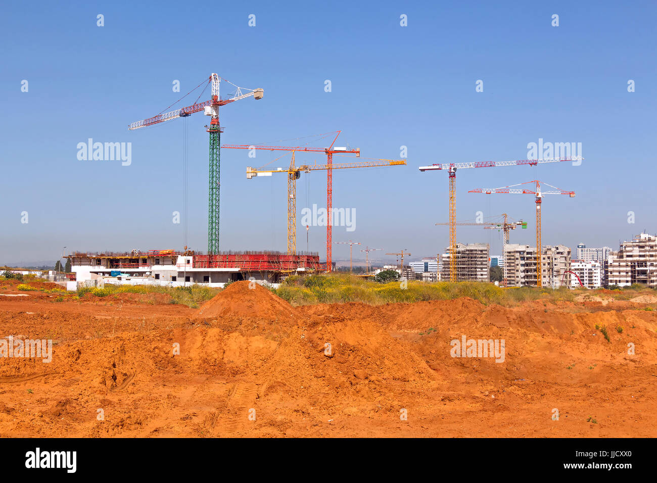 Construction of a residential area Stock Photo - Alamy